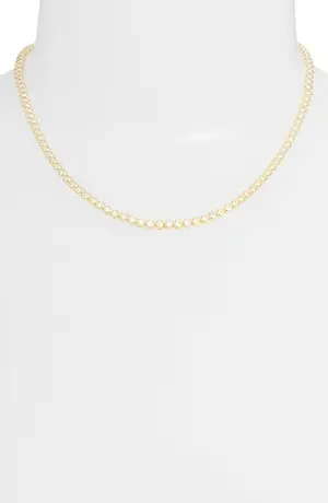 SHYMI Classic Round Choker Necklace - Gold/white