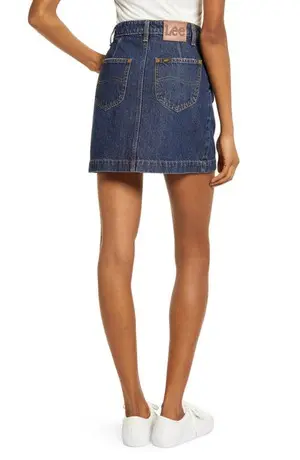 LEEM Denim Miniskirt