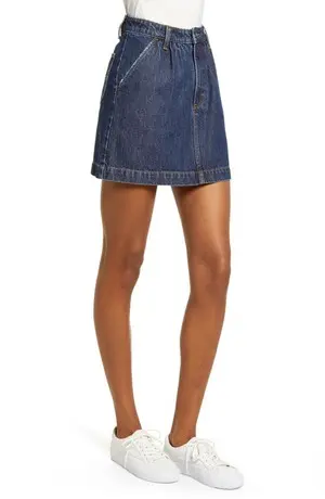 LEEM Denim Miniskirt