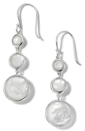 Ippolita Ippolita Lollipop Lollitini Drop Earrings Silver/mother Of Pearl