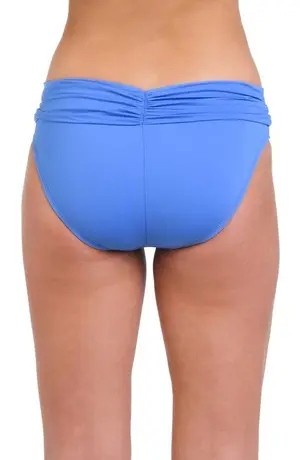 La Blanca Island Goddess Hipster Bikini Bottoms - Chambray