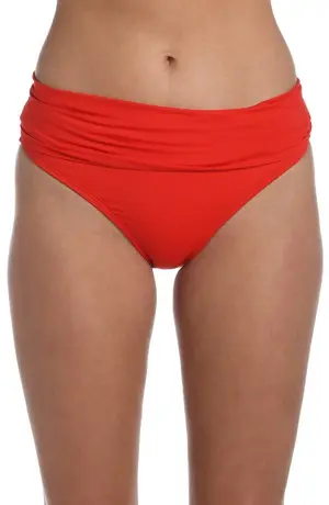 La Blanca Island Goddess Hipster Bikini Bottoms Cherry