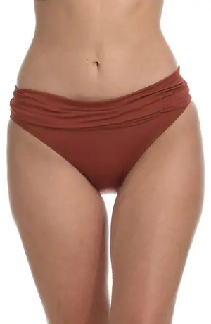 La Blanca Island Goddess Hipster Bikini Bottoms Cinnamon