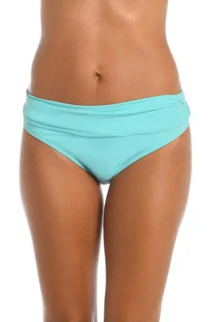 La Blanca Island Goddess Hipster Bikini Bottoms Ice Blue