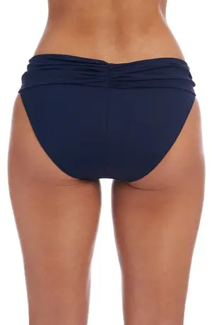 La Blanca Island Goddess Hipster Bikini Bottoms - Indigo