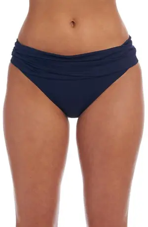 La Blanca Island Goddess Hipster Bikini Bottoms - Indigo