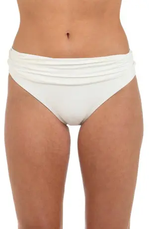 La Blanca Island Goddess Hipster Bikini Bottoms - Ivory