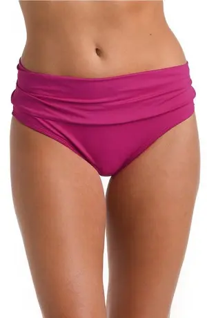 La Blanca Island Goddess Hipster Bikini Bottoms Magenta
