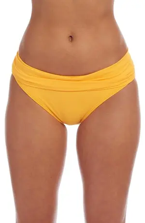 La Blanca Island Goddess Hipster Bikini Bottoms Marigold