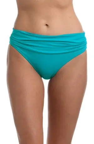 La Blanca Island Goddess Hipster Bikini Bottoms Turquoise