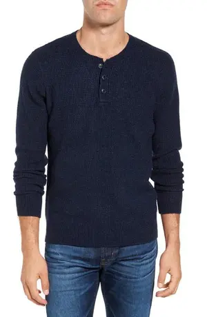 Schott Button Detailed Sweaters For Men
