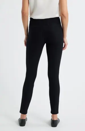 Hue High Waist Denim Leggings - Black