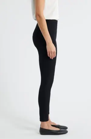 Hue High Waist Denim Leggings - Black
