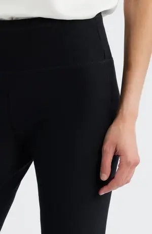 Hue High Waist Denim Leggings - Black