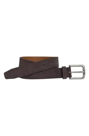 Johnston & Murphy Johnston & Murphy Baldwin Suede Belt Charcoal English Suede