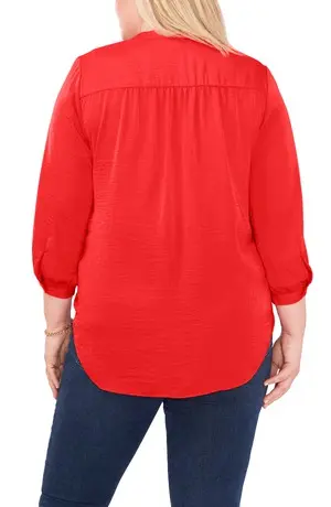 Vince Camuto Rumpled Satin Blouse
