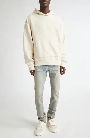 Amiri Stack Slim Fit Jeans - Antique Indigo