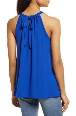 Loveappella Halter Neck Tank - Cobalt