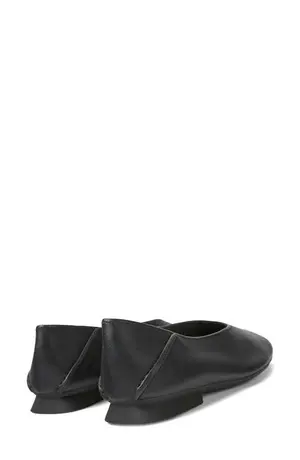 Camper Casi Myra Ballerina Flat - Black Smooth