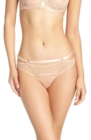 DITA VON TEESE Madame X G-string Thong Creme Caramel
