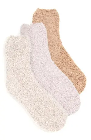STEMS Stems 3-Pack Lounge Ankle Socks Beige