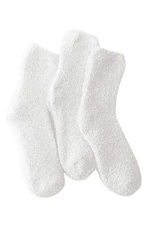 STEMS Stems 3-Pack Lounge Ankle Socks Ivory