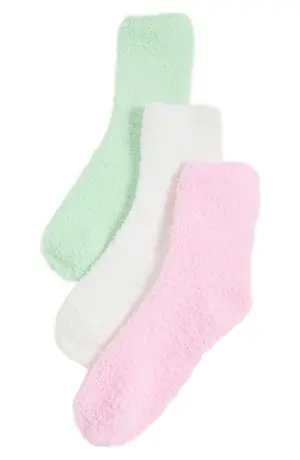 STEMS Stems 3-Pack Lounge Ankle Socks Mint/ Pink/ Ivory