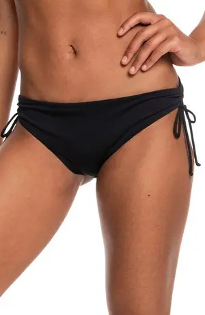 Roxy Beach Classics Side Tie Hipster Bikini Bottoms - Anthracite
