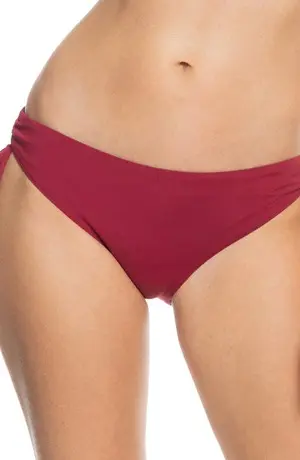 Roxy Roxy Beach Classics Side Tie Hipster Bikini Bottoms Tibetan Red