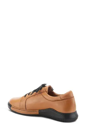 SPRING STEP SHOES Yana Leather Sneakers - Camel