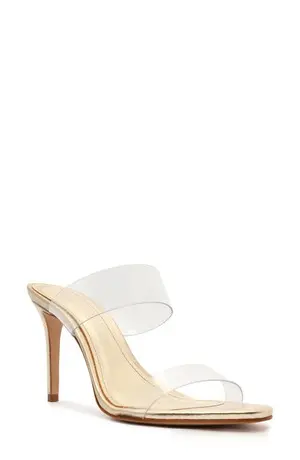 Schutz Ariella Stiletto Sandal - Transparente/ Platina