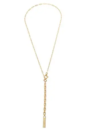 ALLSAINTS Paper Clip Convertible Chain Necklace - Gold