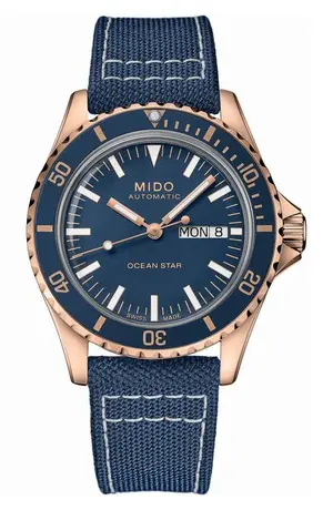 MIDO MIDO Ocean Star Tribute Automatic Strap Watch Blue