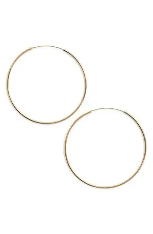 Argento Vivo Extra Large Endless Hoop Earrings - Gold