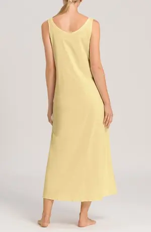Hanro Cotton Deluxe Long Gown - Vanilla Highlight