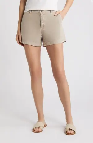 Ag Caden Tailored Trouser Shorts Sulfur Flax