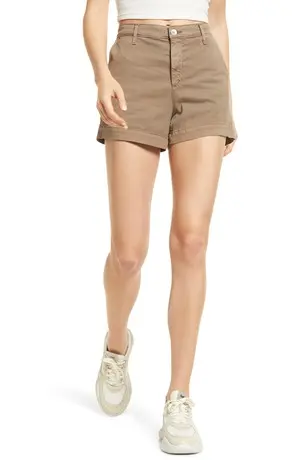Ag Caden Tailored Trouser Shorts Sulfur Stone Barrack