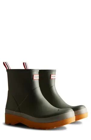 Hunter Original Play Waterproof Boots - Urban Grey/ Zinc/ Nomad Orange