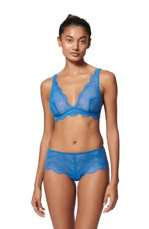Simone Perele Karma Lace Boyshorts - Myosotis Blue