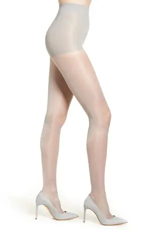 Natori Shimmer Sheer Tights - Silver