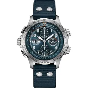 Hamilton Khaki Aviation X-wind Automatic Chronograph Strap Watch - Blue