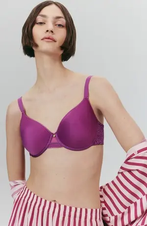Chantelle C Jolie Comfort Convertible T-shirt Bra - Grenadine-9y