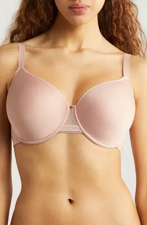 Chantelle C Jolie Comfort Convertible T-shirt Bra Rose Authentique-vf