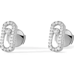 Messika Move Uno Pavé Diamond Stud Earrings