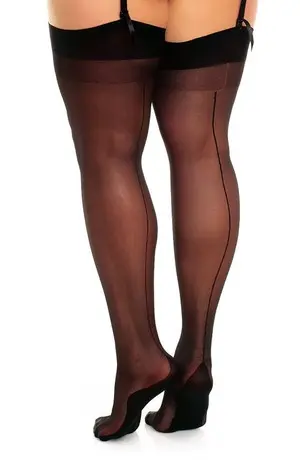 GLAMORY HOSIERY Glamory Hosiery Delight20 Seamed Stockings Black