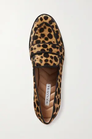 AQUAZZURA Martin Suede Loafers