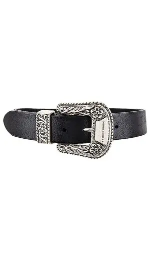 GOLDEN GOOSE Washed Leather Lace Belt