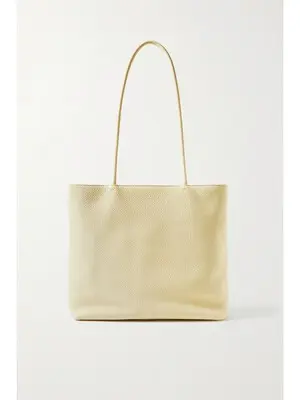 THE ROW Medium Textured-leather Tote Neutrals