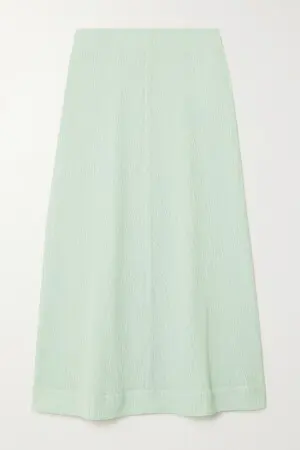 JIL SANDER - Textured-crepe Midi Skirt