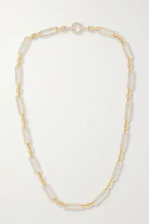 David Yurman Lexington 18-karat Diamond Chain Necklace - Gold